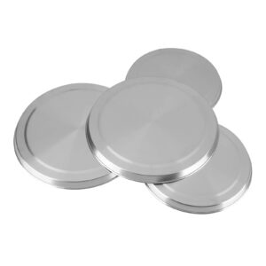 Electric Stove Burner Covers, Stainless Steel Round Kitchen Stove Top Burner Covers Cooker Protection, Set of 4, 2pcs 8.3 and 2pcs 6.7"