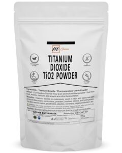 mganna 100% natural non-nano & uncoated titanium dioxide powder for skin hair and health care 1 lbs / 454 gms