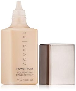 cover fx power play foundation: full coverage, waterproof, sweat-proof and transfer-proof liquid foundation for all skin types n35, 1.18 fl. oz.