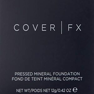 Cover FX Pressed Mineral Foundation: Talc-free Powder Foundation That Provides Buildable Coverage, Weightless Matte finish N110, 0.42 oz.