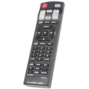 perfascin akb74955331 replacement remote control compatible with lg mini hi-fi system cms4550w cm4560 cjs45w cj65 cjs65f cj45 cjs45f fh6 cj98 nj98f ck43 ckd43f ck56 cks57f cms4550f