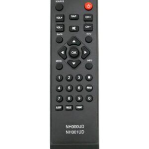 NH000UD NH001UD Replace Remote Control for Emerson TV Remote and for Sylvania TV Remote LC220SL1 LC190SL1 LC320SL1 LC320SLX LC195SLX LC190EM1 LC190EM2 LC195EMX LC220EM1 LC220EM2 LC260EM1 LC260EM2