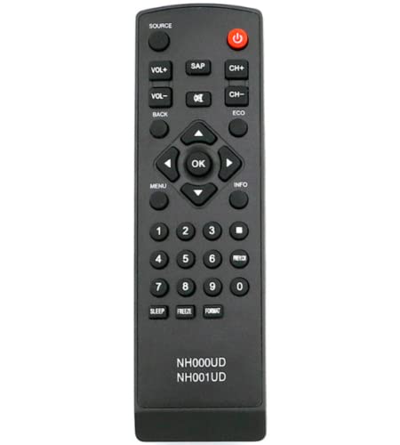 NH000UD NH001UD Replace Remote Control for Emerson TV Remote and for Sylvania TV Remote LC220SL1 LC190SL1 LC320SL1 LC320SLX LC195SLX LC190EM1 LC190EM2 LC195EMX LC220EM1 LC220EM2 LC260EM1 LC260EM2