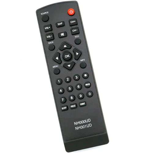 NH000UD NH001UD Replace Remote Control for Emerson TV Remote and for Sylvania TV Remote LC220SL1 LC190SL1 LC320SL1 LC320SLX LC195SLX LC190EM1 LC190EM2 LC195EMX LC220EM1 LC220EM2 LC260EM1 LC260EM2