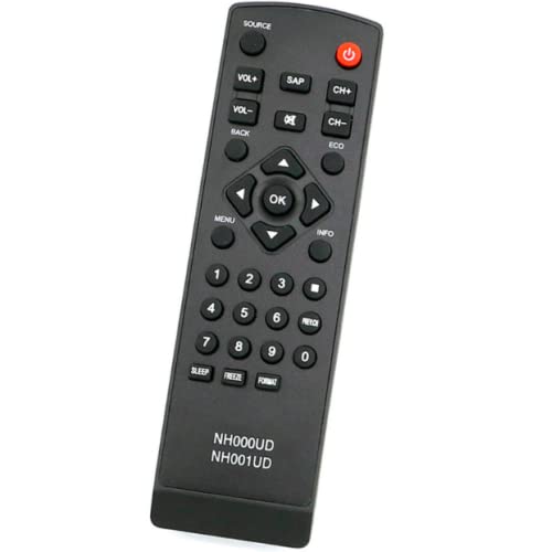 NH000UD NH001UD Replace Remote Control for Emerson TV Remote and for Sylvania TV Remote LC220SL1 LC190SL1 LC320SL1 LC320SLX LC195SLX LC190EM1 LC190EM2 LC195EMX LC220EM1 LC220EM2 LC260EM1 LC260EM2