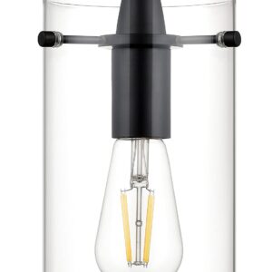 Black Pendant Lights Kitchen Island - Large Clear Glass Pendant Light Fixture