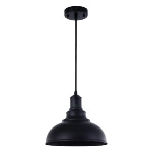 mgloyht pendant lighting, farmhouse pendant lamp, hanging light fixtures with metal shade (black inside), industrial black pendant lights for hallway kitchen island dining room living room