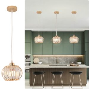 szhddlam•gold pendant light fixtures,kitchen pendant lighting over island,modern farmhouse pendant lights,small crystal ceiling light fixture for entryway hallway