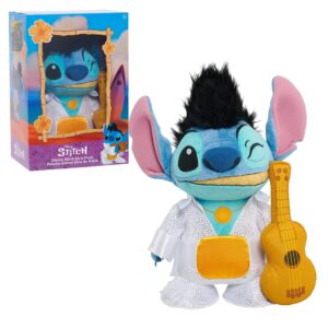 just play stitch disney elvis stitch collector plush stuffed animal, alien, officially licensed kids toys for ages 3 up, amazon exclusive