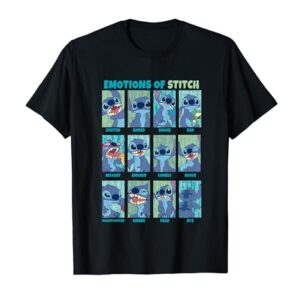 Disney Lilo & Stitch Emotions Of Stitch Box Up Panels T-Shirt