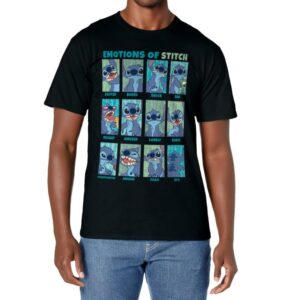 Disney Lilo & Stitch Emotions Of Stitch Box Up Panels T-Shirt