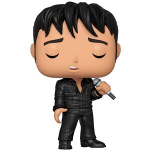 pop elvis - '68 comeback special funko pop! vinyl figure (bundled with compatible pop box protector case), multicolored, 3.75 inches