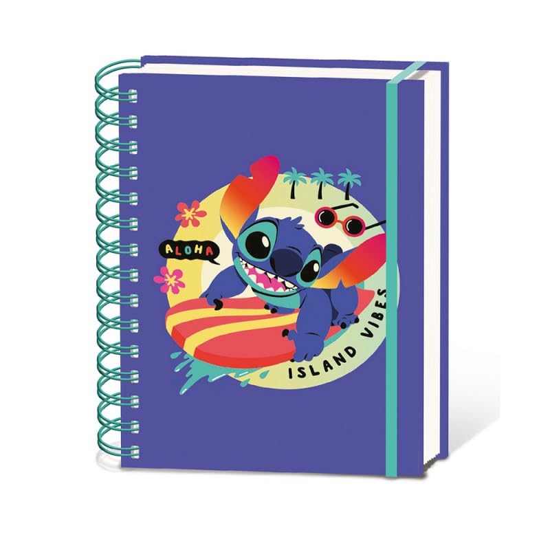 Pyramid International Disney Lilo and Stitch Wiro Notebook (Acid Pops Design) A5 Writing Book and Journal, Lilo and Stitch Gifts for Girls, Boys, Women and Men - Official Merchandise