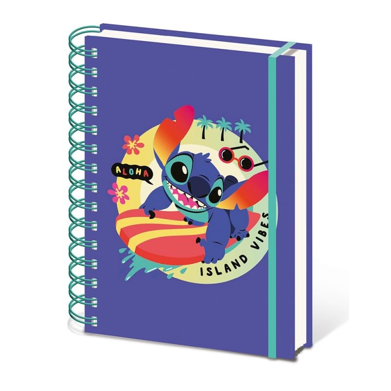 Pyramid International Disney Lilo and Stitch Wiro Notebook (Acid Pops Design) A5 Writing Book and Journal, Lilo and Stitch Gifts for Girls, Boys, Women and Men - Official Merchandise