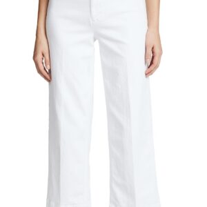 PAIGE Women's Nellie Culotte Jeans, Crisp White, 26