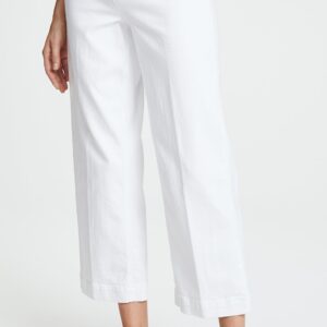 PAIGE Women's Nellie Culotte Jeans, Crisp White, 26