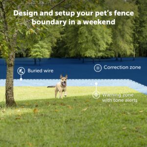 PetSafe Basic In-Ground Pet Fence – Two Dog System - from the Parent Company of INVISIBLE FENCE Brand - Underground Electric Pet Fence System with 2 Waterproof and Battery-Operated Training Collars