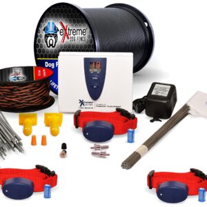 Underground Electric Dog Fence Ultimate - Extreme Pro Dog Fence System for Easy Setup and Maximum Longevity and Continued Reliable Pet Safety - 3 Dog | 500 Feet Pro Grade Dog Fence Wire