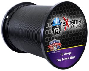 18 gauge wire 1500 ft - heavy duty pet containment wire compatible with all in-ground fence system for dogs - heavy duty wire dog containment system wire…