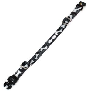 Small Black Bones Replacement Containment and Training Dog Collar Strap with RFA-67 Batteries - Compatible with Most PetSafe In-Ground Fence, Wireless Fence Receiver, and Training Collars (Bundle 2)