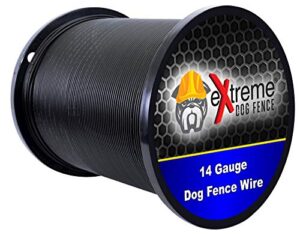 14 gauge wire 1500 ft - heavy duty pet containment wire compatible with every in-ground fence system for dogs - heavy duty core dog containment system wire by extreme dog fence