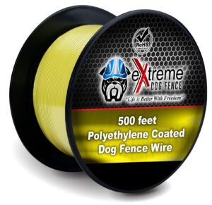 best usa dog fence wire compatible with petsafe, extreme dog fence, and all other underground dog fences (500 feet) (500 ft)