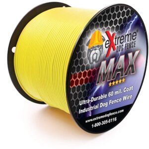 Extreme Dog Fence Max Grade Electric Dog Fence - 2 Dog Kit - 1000 Feet of Heavy Duty -Plus Maximum Duty Wire for Ultimate Performance and Reliability