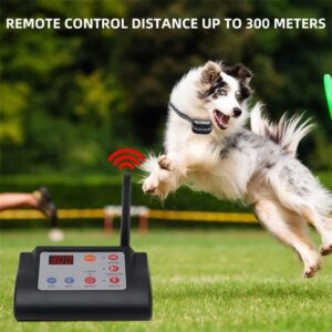 Smart Wireless Electronic Pet Dog Fence System and Dog Training Collar, Remote Control, Waterproof, Shock Resistant Collar, Electric Collar with Buzzer/Vibration/Shock, Suitable for 1/2/3 Dogs,for3do