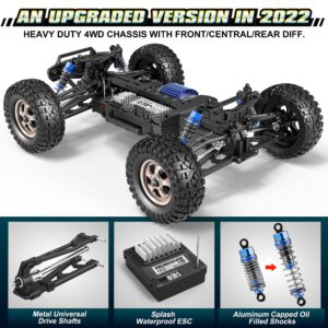 HAIBOXING 2995 Remote Control Truck 1:12 Scale RC Buggy 550 Motor Upgrade Version 42KM/H High Speed RC Cars, Electric Powered 4X4 Off-Road RTR Ideal Hobby for Kids& Adults 40+ Min Play