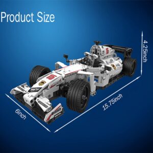 Uvini RC Car Building Kit, Racing Car Building Blocks Kits (729 PCS), Highly Replicated 1:12 Scale F1 2.4GHz Remote Control Racing Car to Build Best Gifts for Adult, Teens or Kids 14+