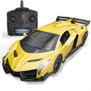 100 CLASSIC Officially Licensed Remote Control RC Car Series 1:24 Scale Lamborghini Full Function Electric Sport Racing Hobby Toy Car 2425C3