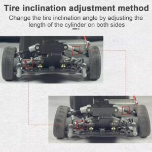 KAROYD RC Drift Car, 1/18 2.4G RC 3CH Rear-Drive Variable Speed Drift Racing Car Model (RTR)