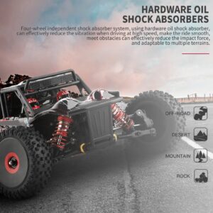 GoolRC WLtoys 124016 V2 RC Car, 1:12 Scale Remote Control Car, 4WD 75km/h High Speed Racing Car, 2.4GHz All Terrain Off Road RC Truck RTR with Brushless Motor and Metal Chassis for Kids Adults