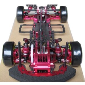 hobbypower 1/10 alloy & carbon d3 4wd drift racing rc model car frame kit with front one way