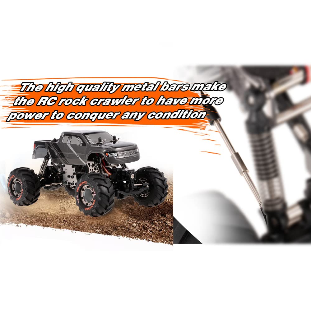 Goolsky HBX 2098B 1/24 2.4GHz 4WD 4WS Devastator Rock Crawler RTR with Double Servo Off-Road RC Car,unisex-children