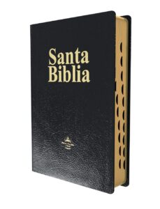 biblia 1960 letra gigante piel negra con indice