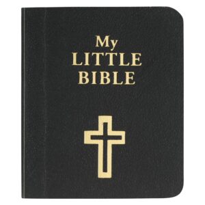 my little bible 2” standard edition - selections of key verses from every book, tiny palm-size ot nt scripture for ministry outreach, classic 1769 kjv text, 2" x 2.5”, black