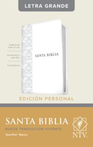 santa biblia ntv, edición personal, letra grande (sentipiel, blanco, letra roja) (spanish edition)