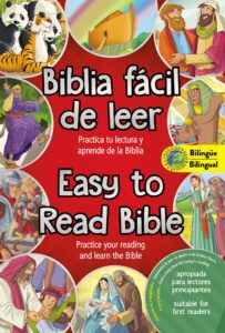 easy to read bible (bilingual) / la biblia fácil de leer (bilingüe): practice your reading and learn the bible (spanish edition)