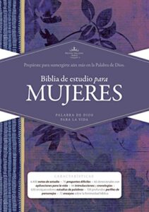 biblia reina valera 1960 de estudio para mujeres, tapa dura | rvr 1960 women study bibl, hardcover (spanish edition)