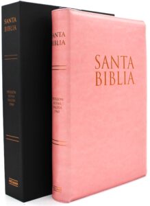 biblia para mujer reina valera 1960 letra super gigante con cierre y indice en color rosado con estuche de proteccion edicion especial en español/ super giant print rvr 1960 (spanish edition)