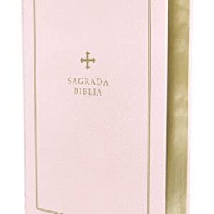 Biblia Católica, Regalos y Ceremonias, color Rosa, Cuero Reciclado (Biblia De America) (Spanish Edition)