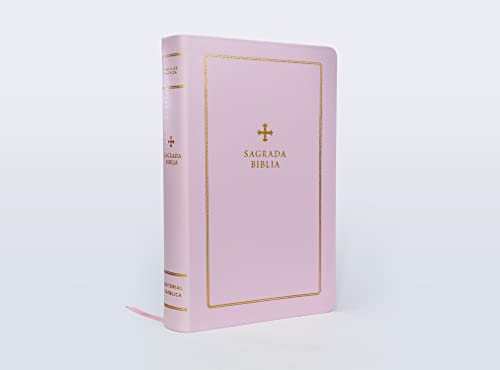 Biblia Católica, Regalos y Ceremonias, color Rosa, Cuero Reciclado (Biblia De America) (Spanish Edition)