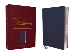 reina valera revisada, biblia de referencia thompson, leathersoft, azul añil, palabras de jesús en rojo, con Índice (spanish edition)