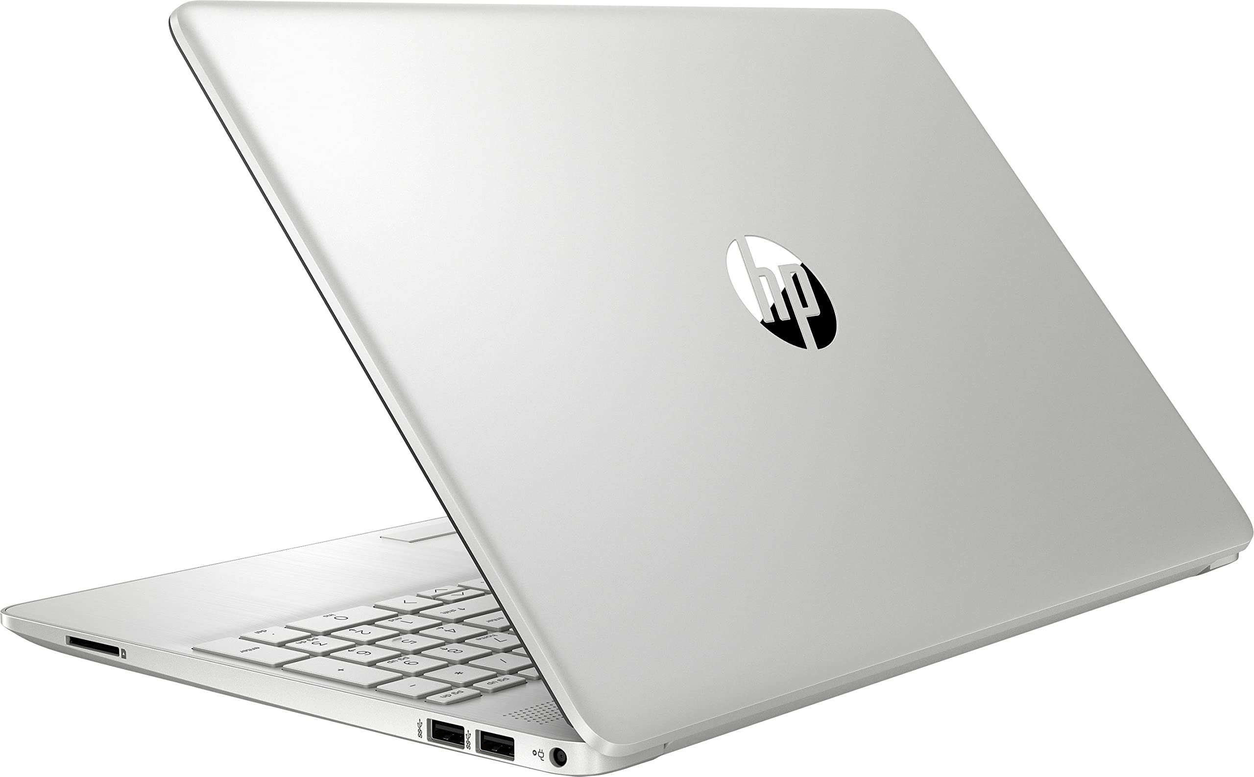 HP Notebook 15 15.6-inch HD Laptop, Intel Celeron N4120 Processor, 8GB DDR4 Memory, 256GB SSD, Webcam, USB Type-C, RJ-45, HDMI, Windows 11 Home, Silver (Renewed)