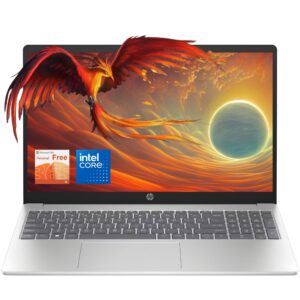 hp newest essential 15 laptop, 16gb ram, 640gb(128gb ssd+512gb usb), 15.6" anti-glare display, intel quad-core processor, office 365 1-year, upto 11hrs battery, type-c, fast charging, win11s, jvq mp