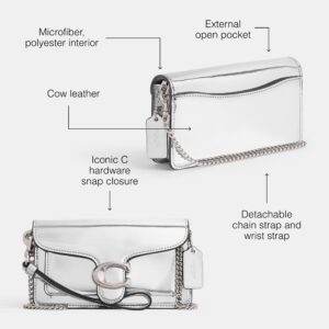 Coach Metallic Tabby Wristlet, Silver