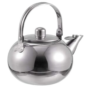 osaladi stainless steel tea kettle with filter stovetop tea pot 1l boiling teapot coffee tea kettle heating water container water boiling kettle hot water kettle for outdoor camping gas stovetop