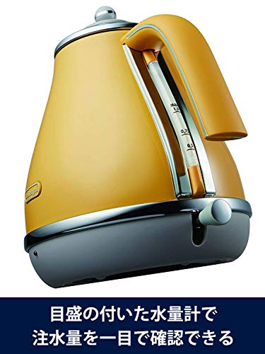 DeLonghi KBOC1200J-Y [Electric kettle Icona Capitals New York yellow] Japan Import