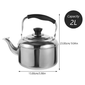 SHERCHPRY Mirror Electric Tea Kettle Stovetop Tea Kettle Stainless Steel Tea Pot pour over Coffee Kettle Whistling Teakettle Teapot Hot Water Boiler for Stove Tea Kettle Electric Electric Tea Kettle